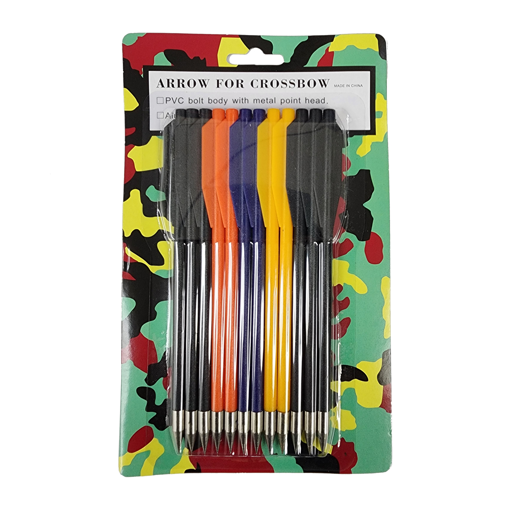 C 102 PVC BOLT BODY CROSSBOW ARROWS WITH TIPS